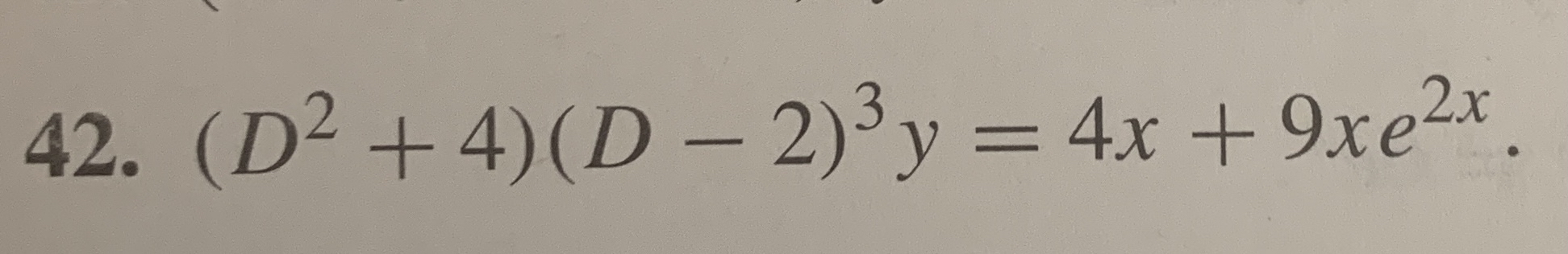 Solved Determine an appropriate trial solution for the given | Chegg.com