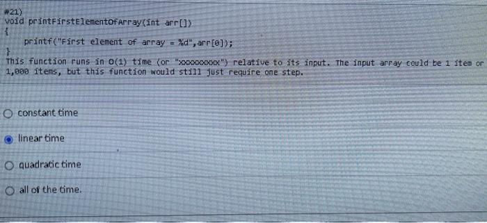 Solved Void Printfirstelementofarray Int Arr