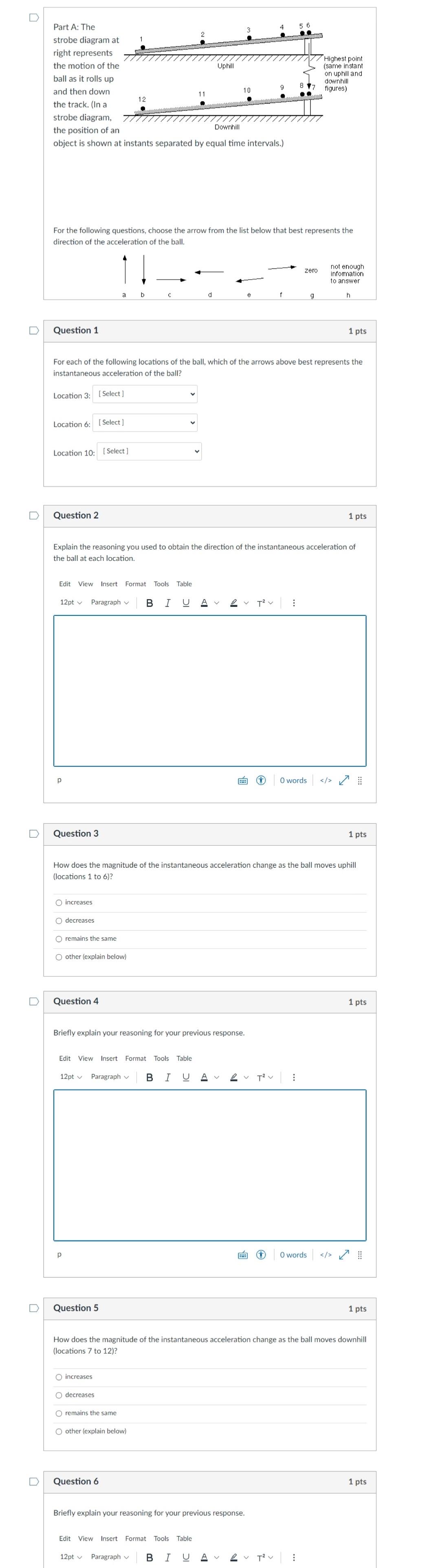 Solved Question 61 ﻿ptsBriefly explain your reasoning for | Chegg.com