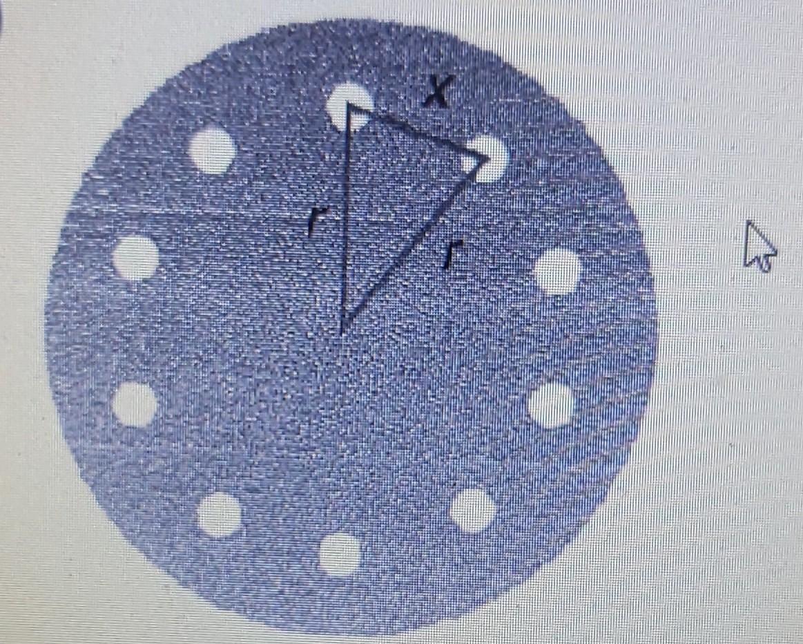 Solved Ten holes are spaced equally around a 500mm diameter | Chegg.com