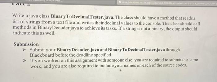 Solved Given A Binary String As Input Composed Of Os And