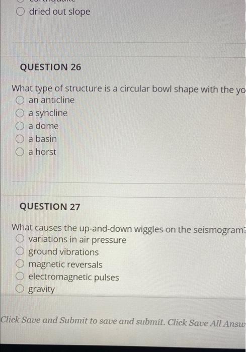 Solved QUESTION 26 What type of structure is a circular bowl | Chegg.com