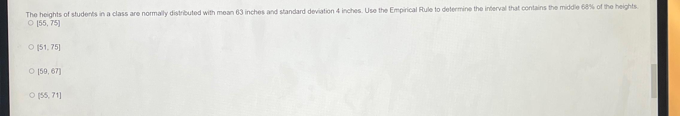 Solved 55,7551,75[59, 67]55,71 | Chegg.com
