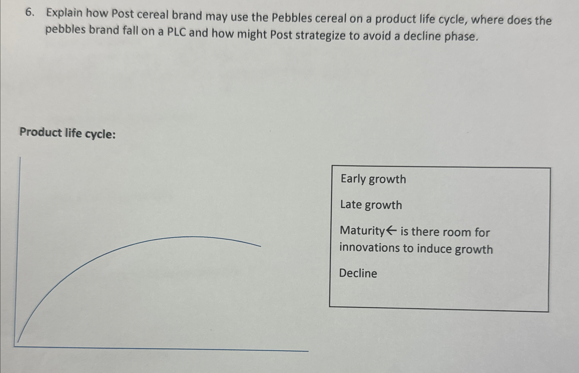 Solved Explain how Post cereal brand may use the Pebbles | Chegg.com
