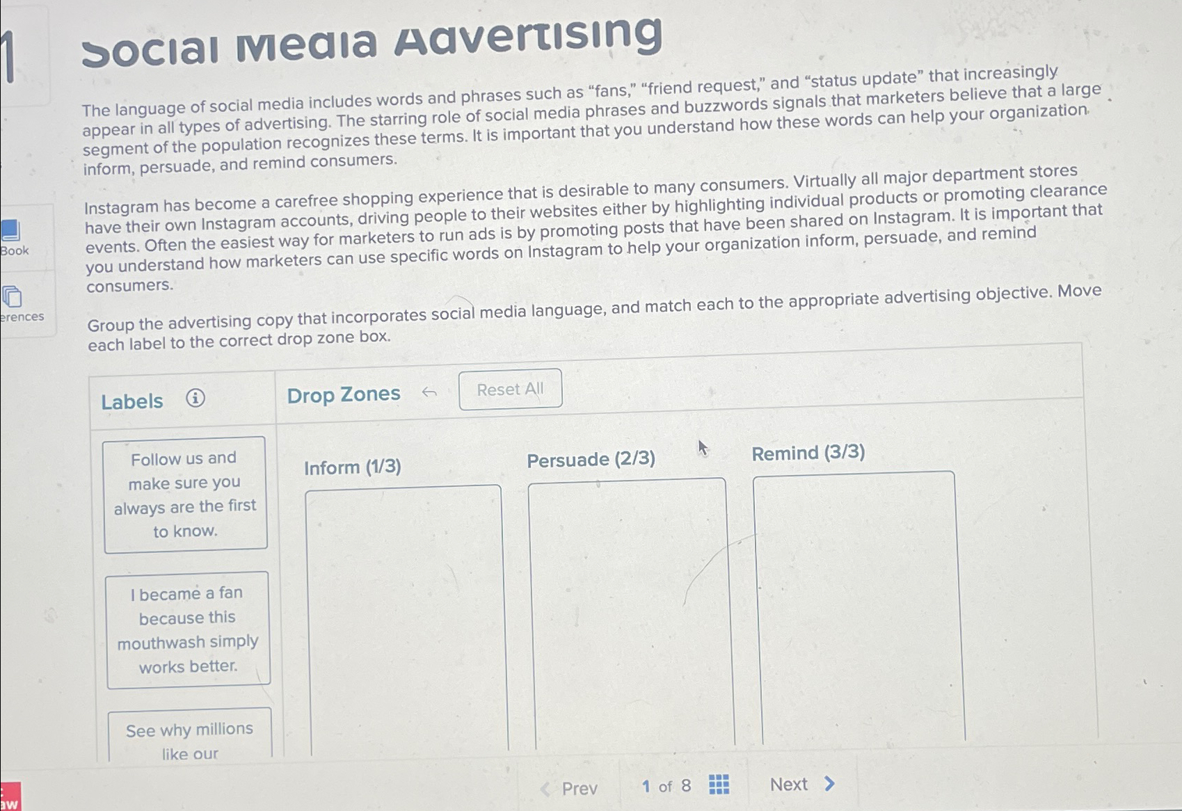 Solved Social Meala AavertisingThe language of social media | Chegg.com