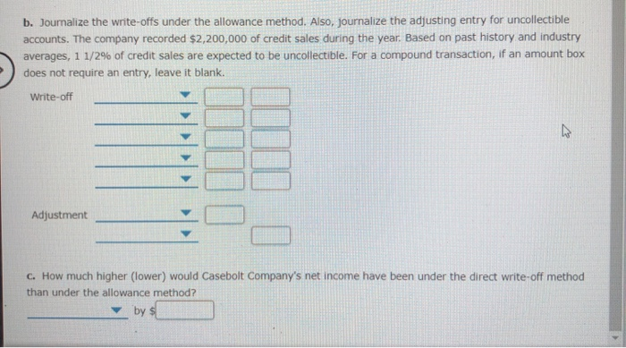 Solved Entries for Bad Debt Expense under the Direct | Chegg.com
