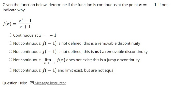 Solved Given The Function Below Determine If The Function 7009