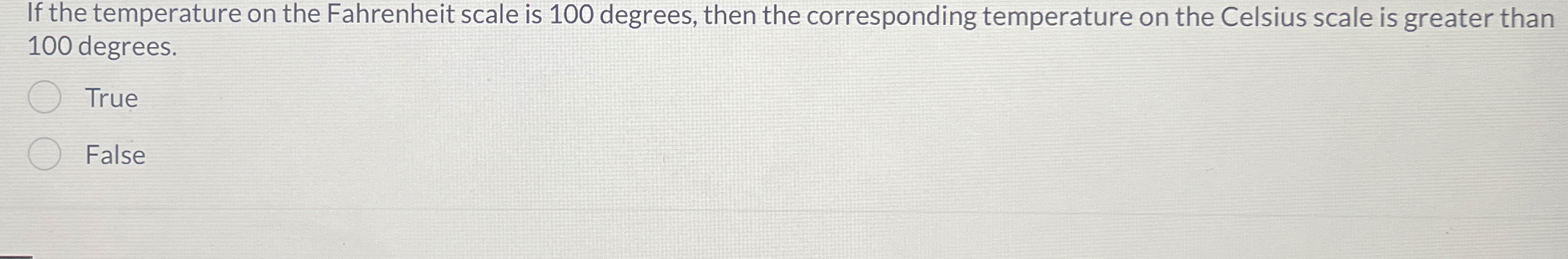 Solved If the temperature on the Fahrenheit scale is 100 | Chegg.com