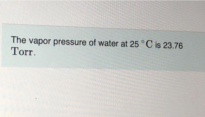 Solved Part B How many mL of H20 gas occupies in this 2.0 L | Chegg.com