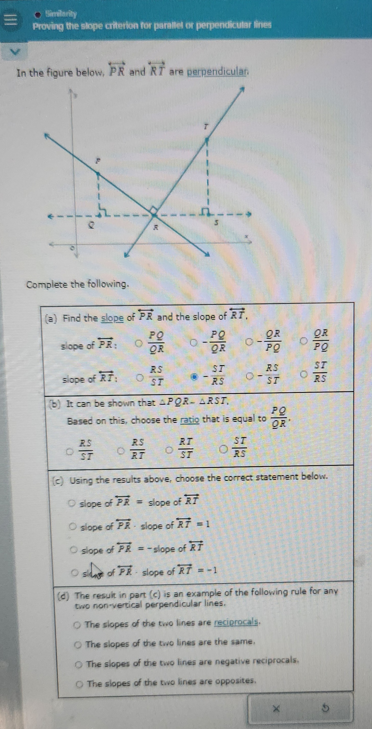 Solved In the figure below, vec(PR) ﻿and vec(RT) ﻿are | Chegg.com
