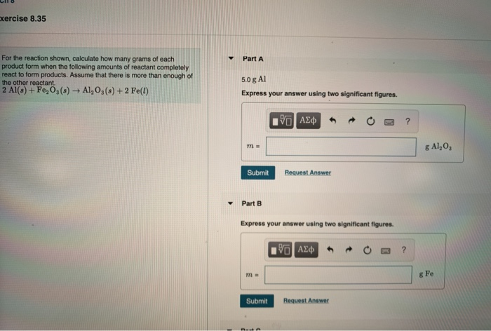 Solved For the reaction shown, calculate how many grams of | Chegg.com