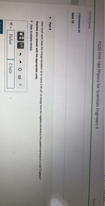 Solved FS20-PHY-184 Physics for Scientists Engineers II Hi | Chegg.com