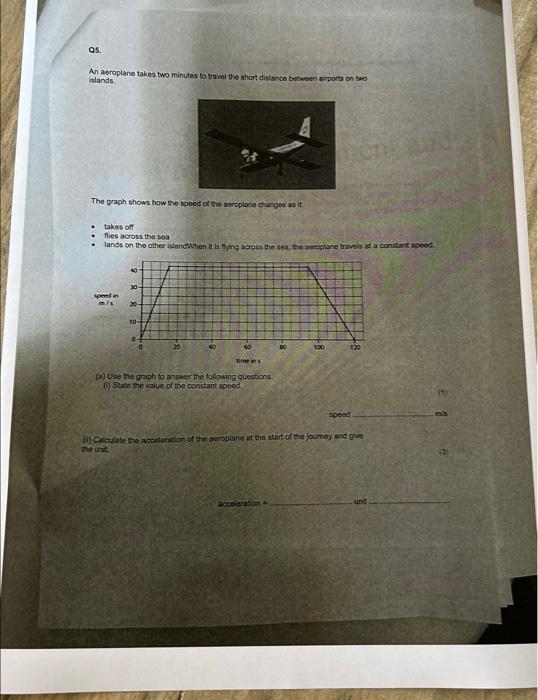 Solved An aeroplane takes two minutes to travel the short | Chegg.com