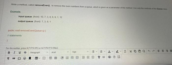 Solved Consider The Following Definition Of The Queue Class 