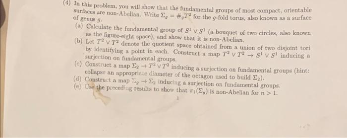 Solved (4) In this problem, you will show that the | Chegg.com