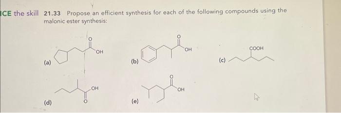 Solved CE the skill 21.33 Propose an efficient synthesis for | Chegg.com