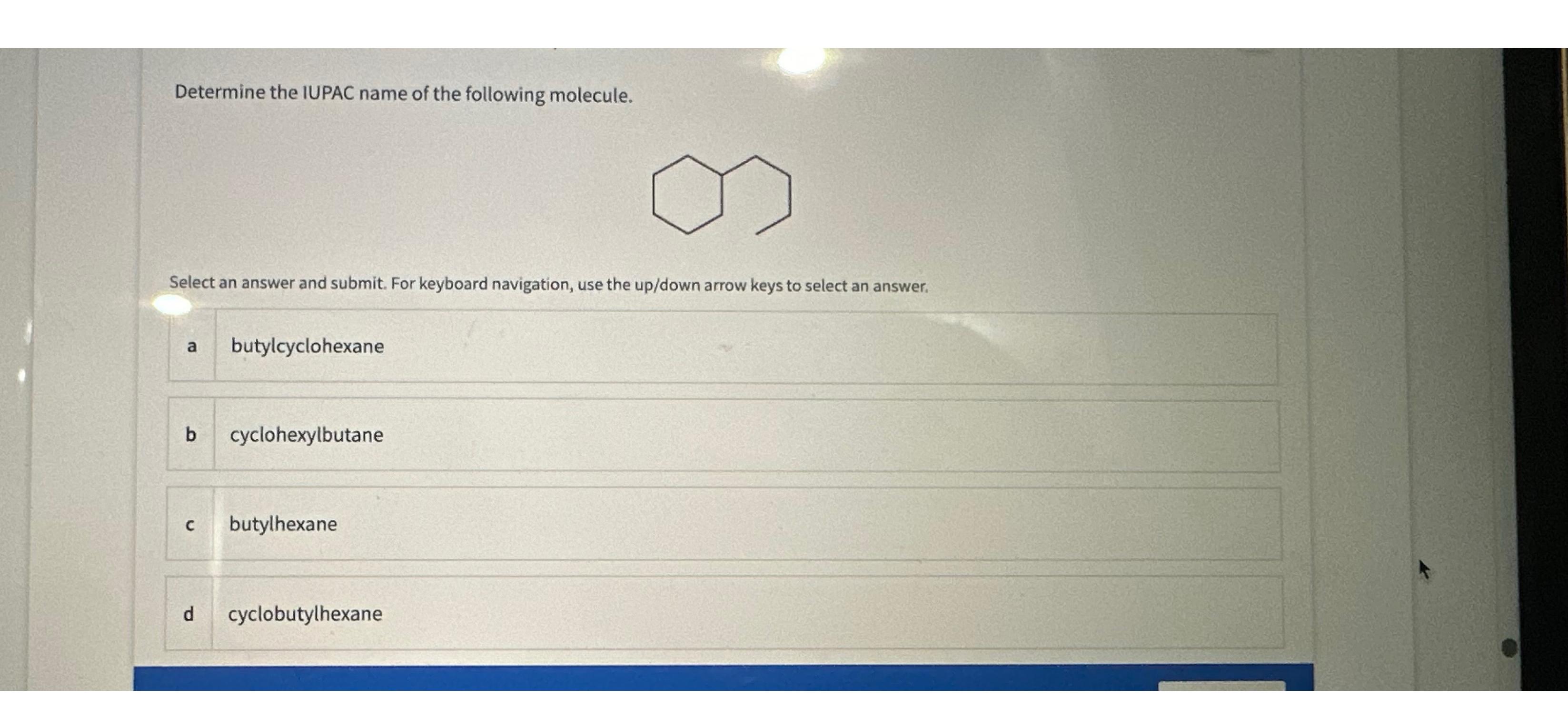 Solved Determine the IUPAC name of the following | Chegg.com
