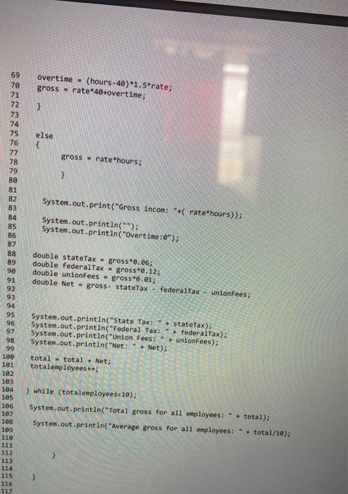 Solved can you do it agian using arrays not do while loop | Chegg.com
