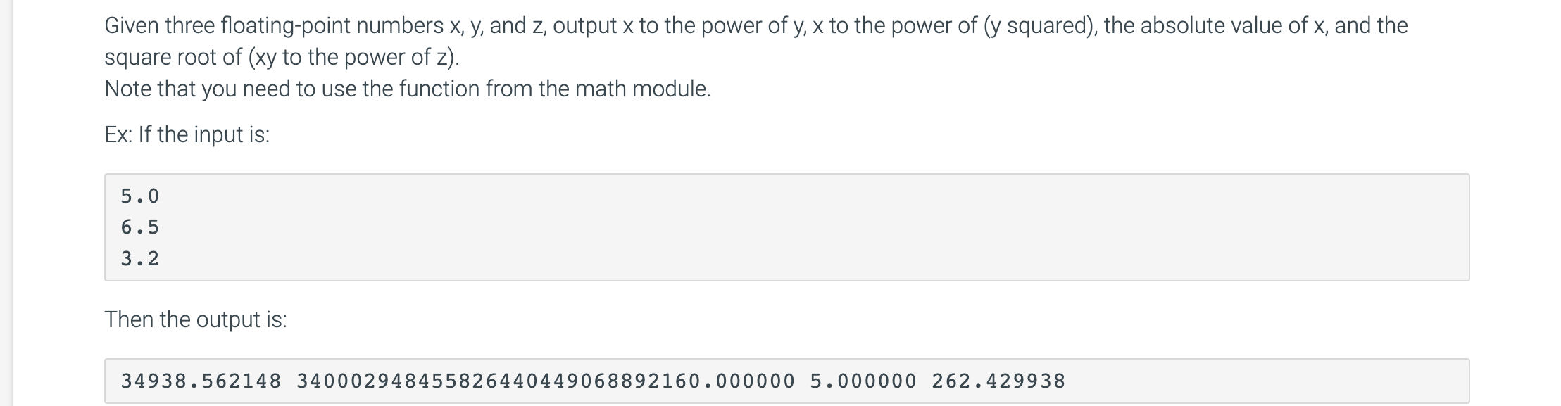 Solved Given three floating-point numbers x, ﻿y, ﻿and z, | Chegg.com