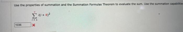 Solved Use the properties of summation and the Summation | Chegg.com