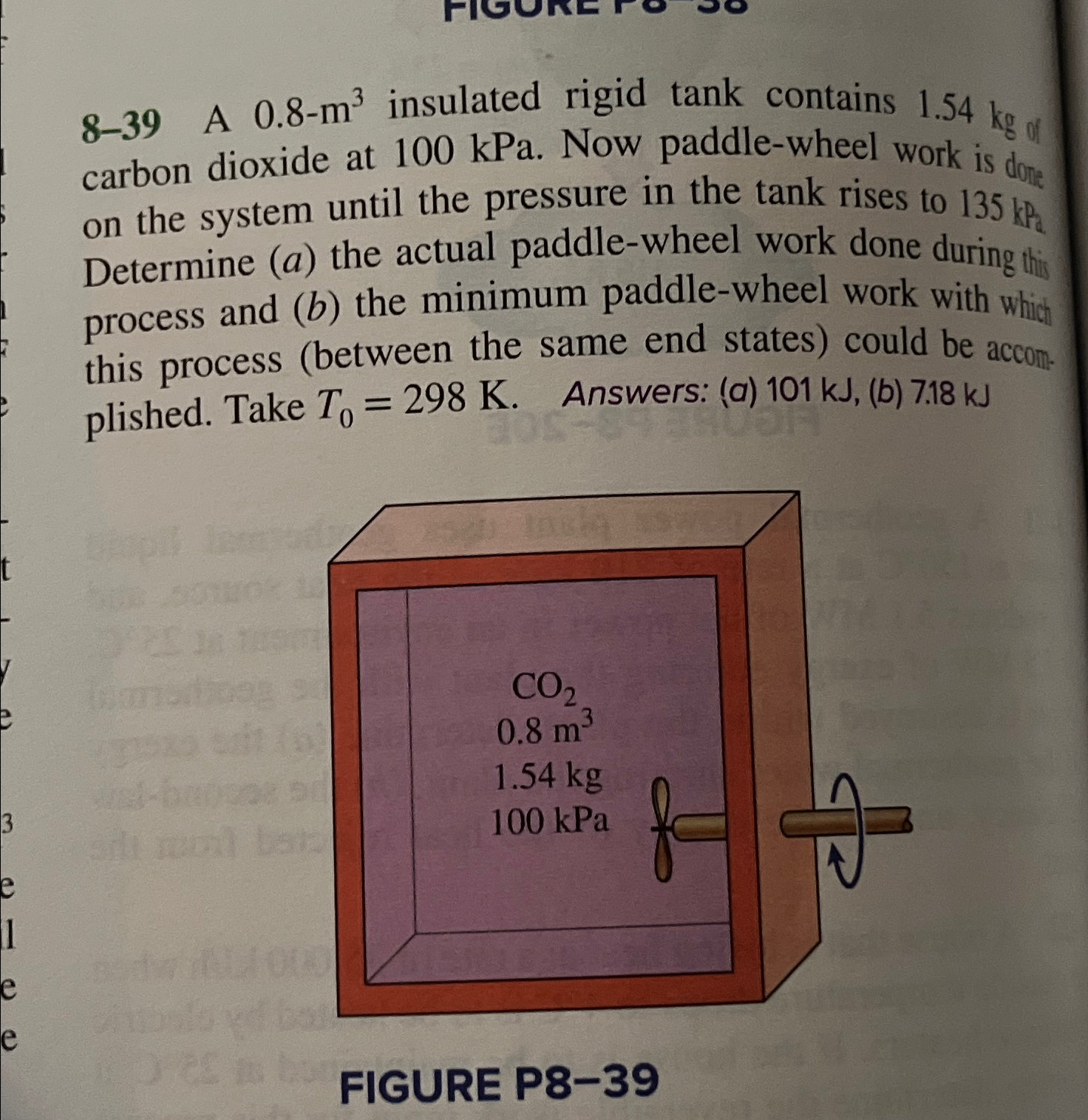 Solved 8-39 ﻿A 0.8-m3 ﻿insulated rigid tank contains 1.54kg | Chegg.com