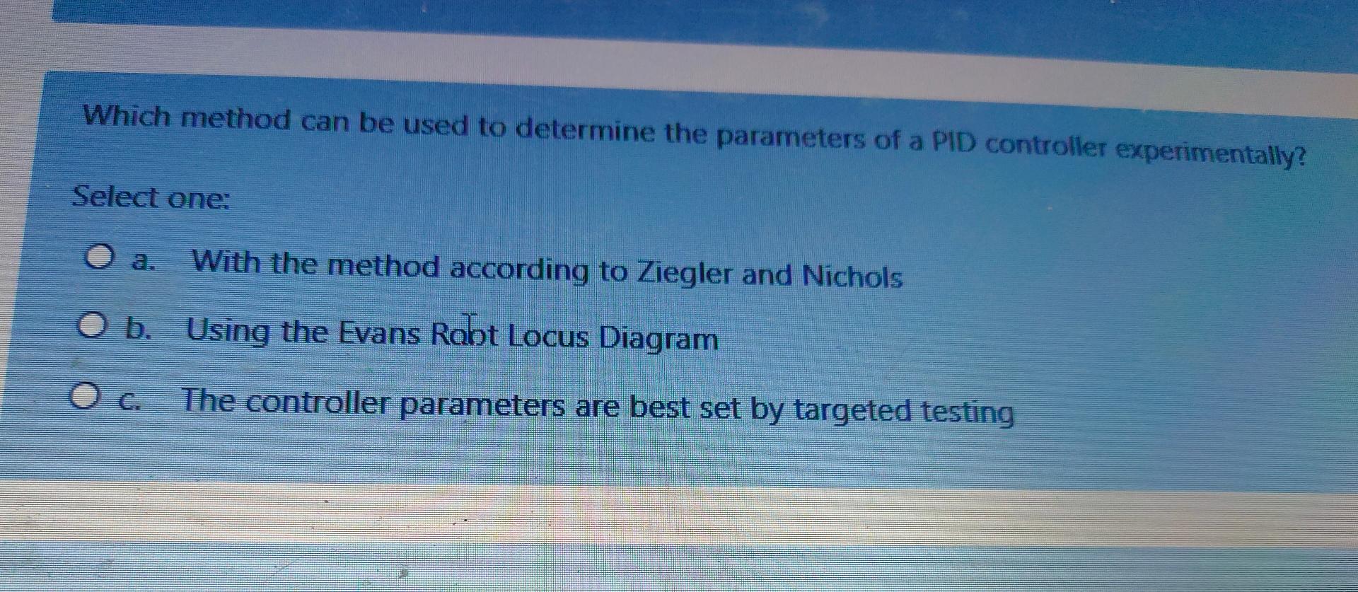 Solved Which method can be used to determine the parameters | Chegg.com