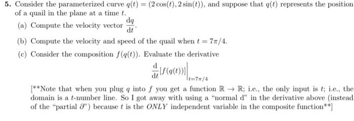 Solved Consider the parameterized curve | Chegg.com