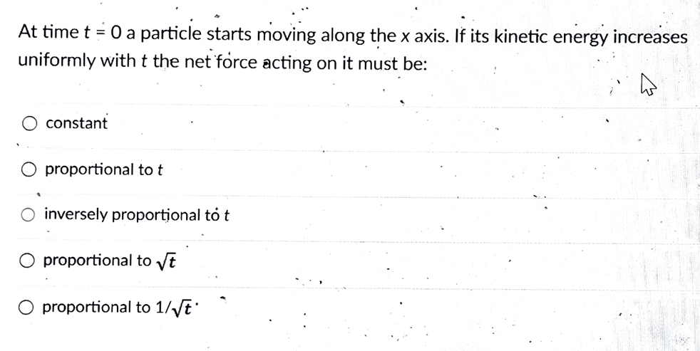 Solved At time t=0 ﻿a particle starts moving along the x | Chegg.com