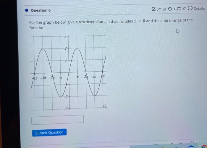 Solved Question 6 B0/1 pt 93 97 Details For the graph below, | Chegg.com Solved Question 6 B0/1 pt 93 97 Details For the graph below, | Chegg.com