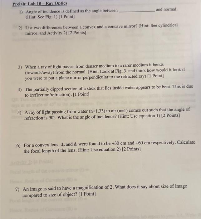 Solved the boundary between two transparent mediums | Chegg.com