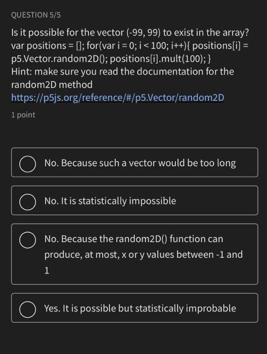Solved QUESTION 1/5 What will be the position of obj after | Chegg.com