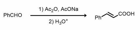 Solved PhCHO 1) Ac₂O, ACONa 2) H3O+ Ph COOH | Chegg.com