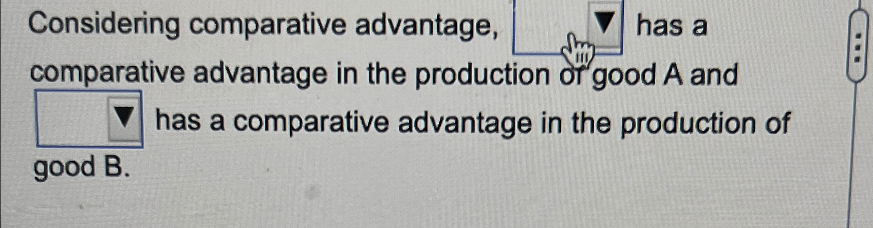 Solved Considering comparative advantage, has a comparative | Chegg.com