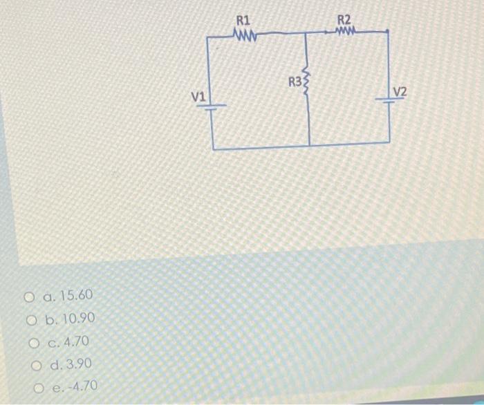 Solved In the adjacent circuit, the voltages and values of | Chegg.com