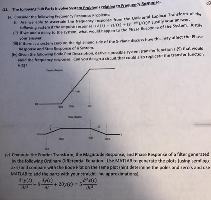 Solved Q2 Q1. The following Sub Parts involve System | Chegg.com