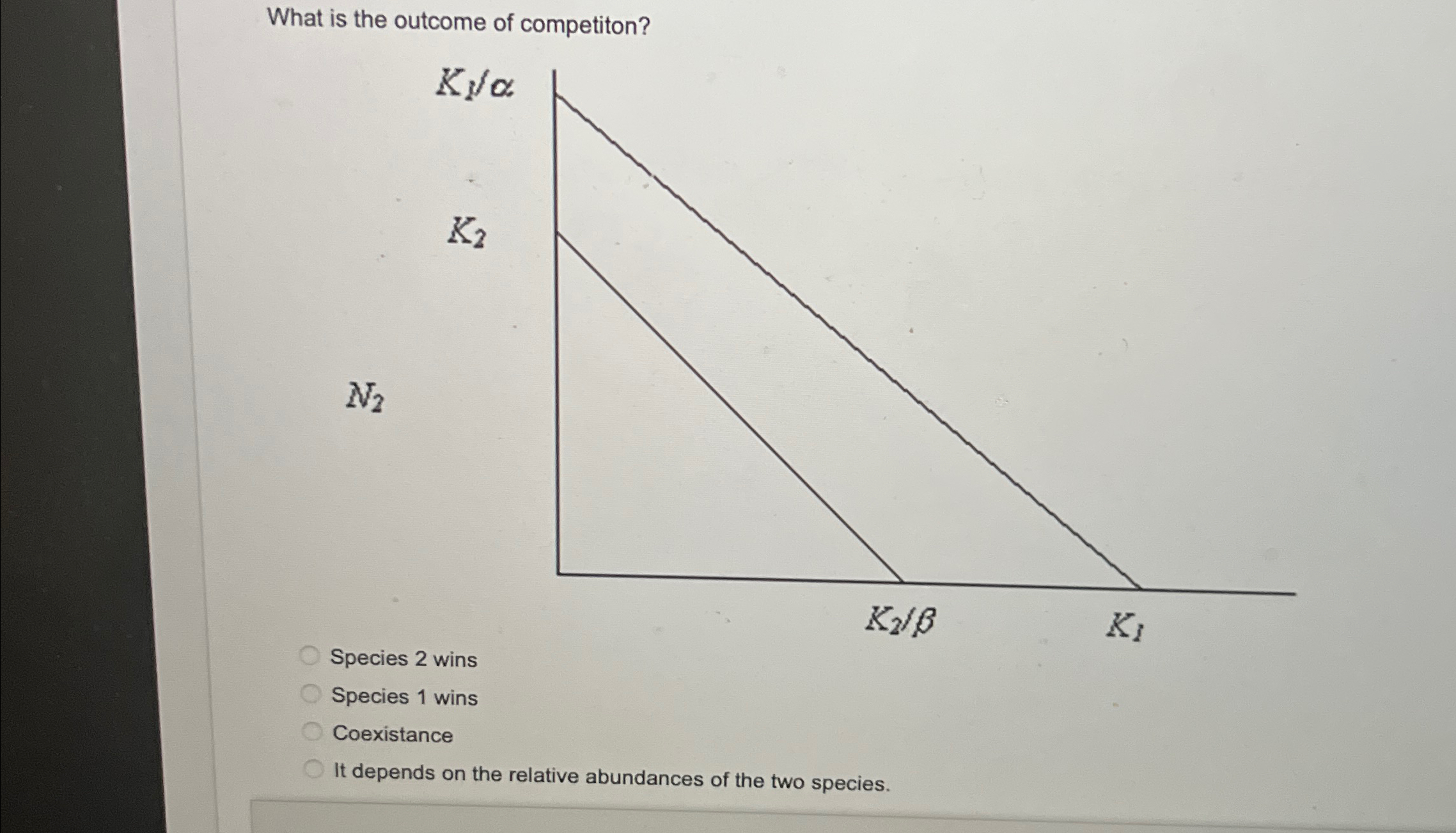 Solved What is the outcome of competiton? | Chegg.com