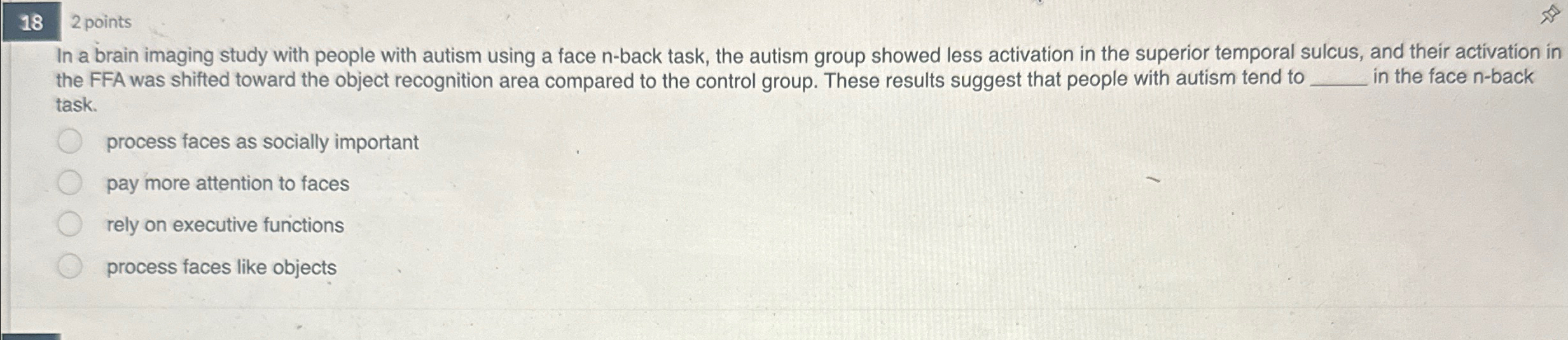 Solved 2 ﻿pointsIn a brain imaging study with people with | Chegg.com