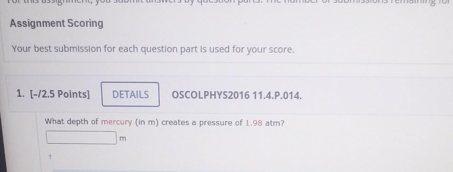 Solved Assignment Scoring Your best submission for each | Chegg.com