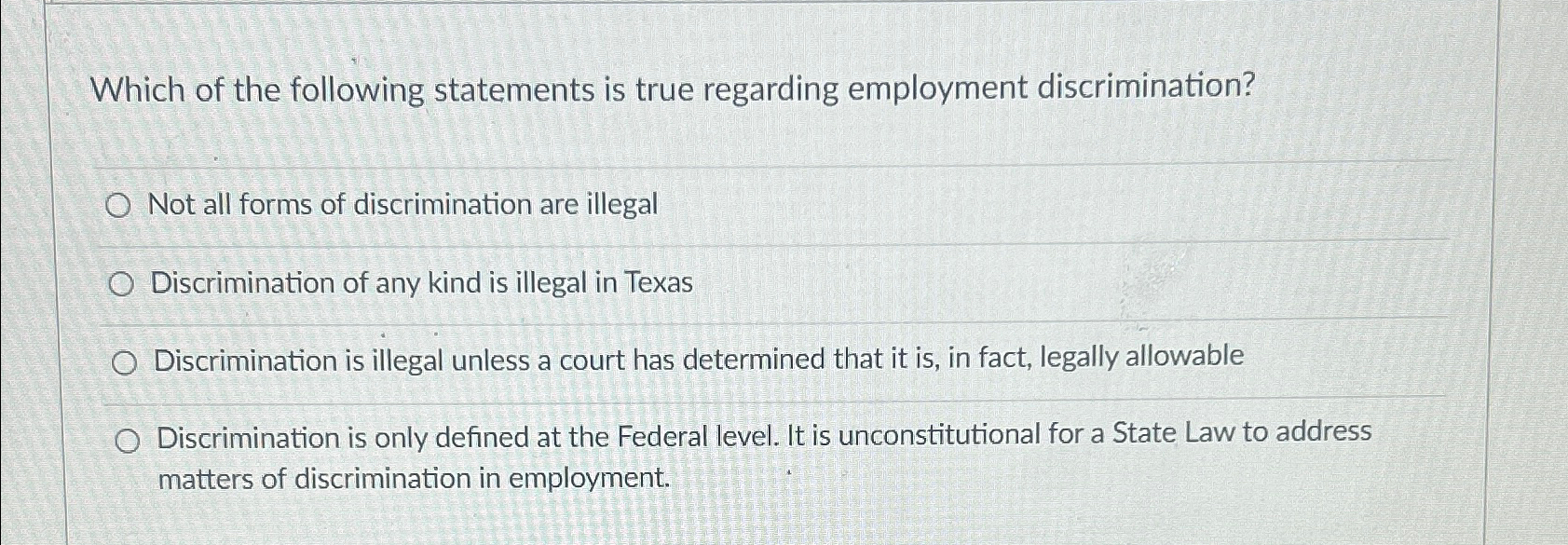 Solved Which of the following statements is true regarding | Chegg.com