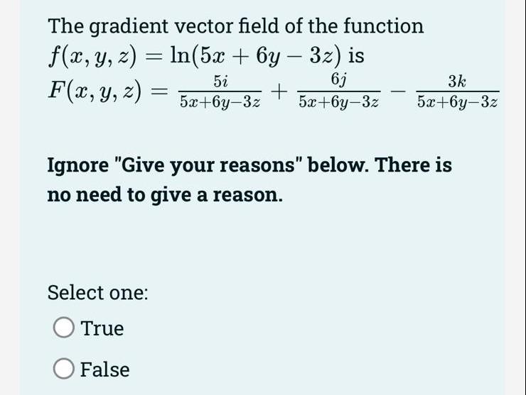 Solved The gradient vector field of the function | Chegg.com