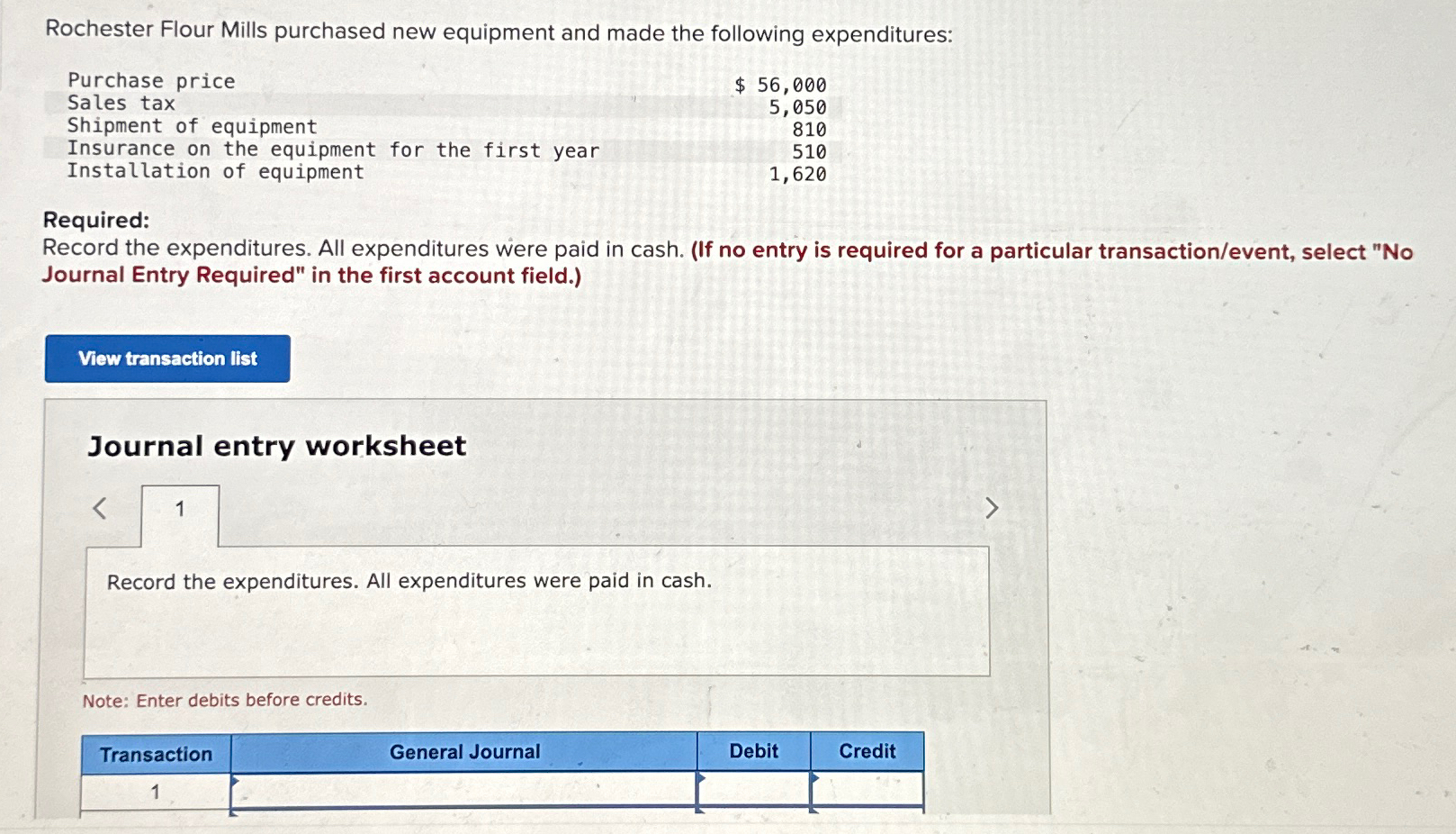 Solved Rochester Flour Mills purchased new equipment and | Chegg.com