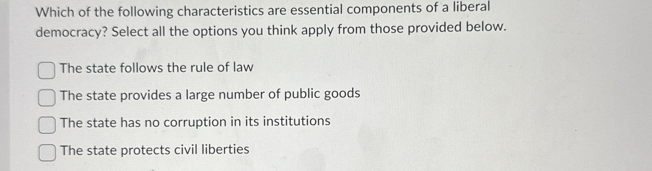 Solved Which of the following characteristics are essential | Chegg.com