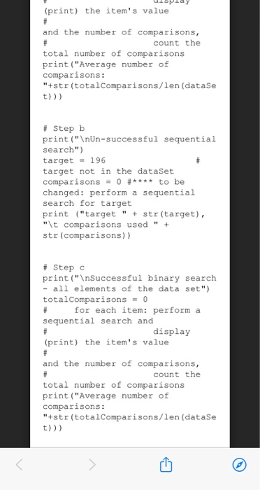 1. Download the incomplete) Python program Searching | Chegg.com