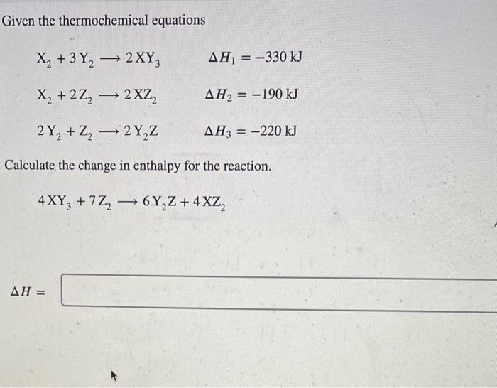Solved Given the thermochemical equations | Chegg.com
