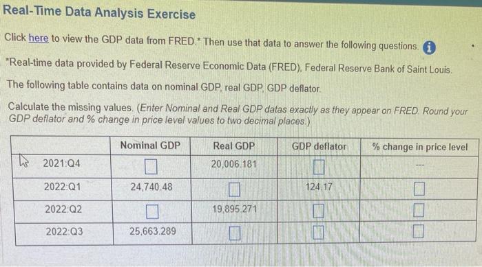 Solved Real-Time Data Analysis Exercise Click here to view | Chegg.com