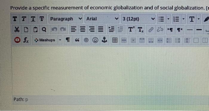 Solved is globalization inevitable? You must use this graph | Chegg.com