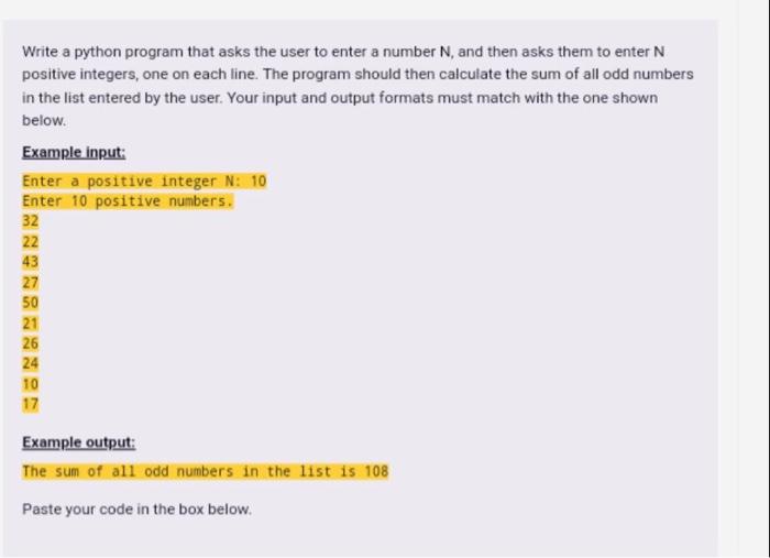 Solved Write a python program that asks the user to enter a | Chegg.com