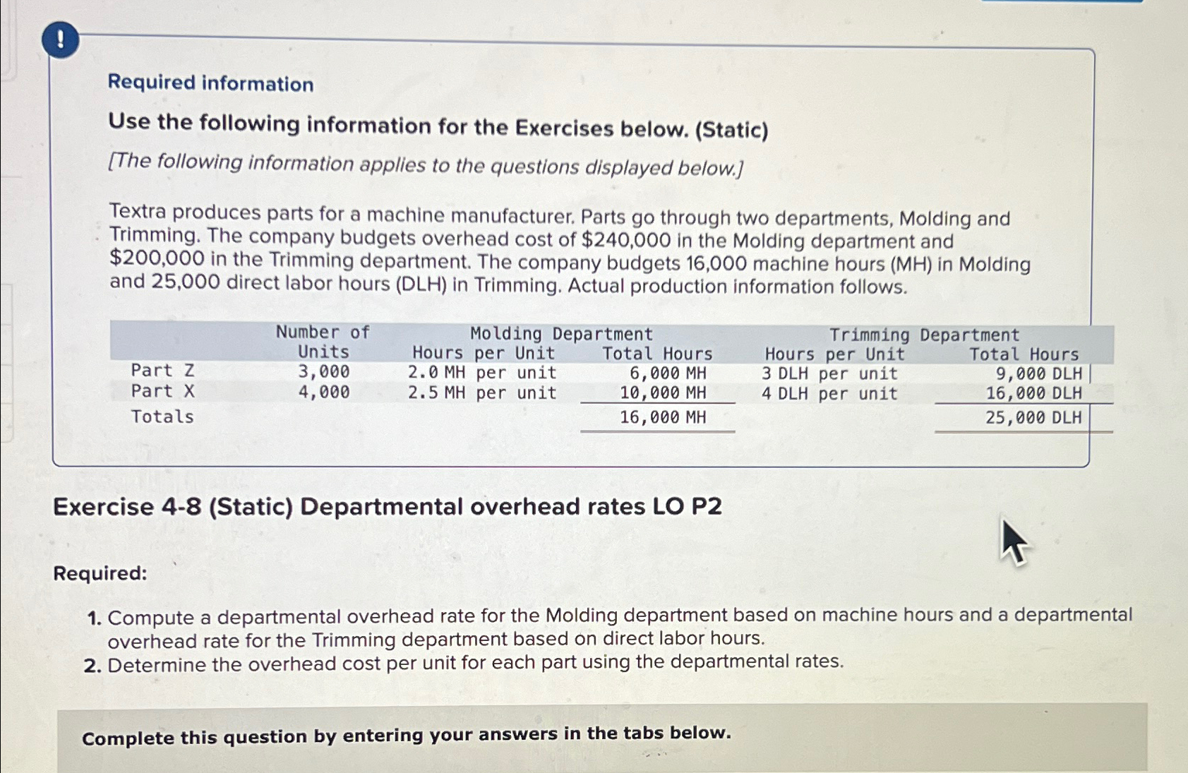 Solved !Required informationUse the following information | Chegg.com