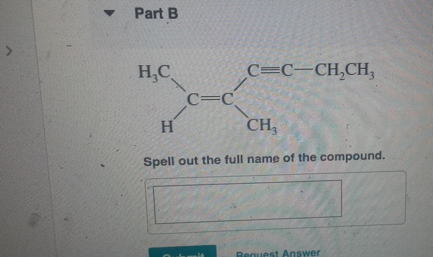 Solved Part B HC C=C=CH-CH, , = C=C H CH, Spell out the full | Chegg.com