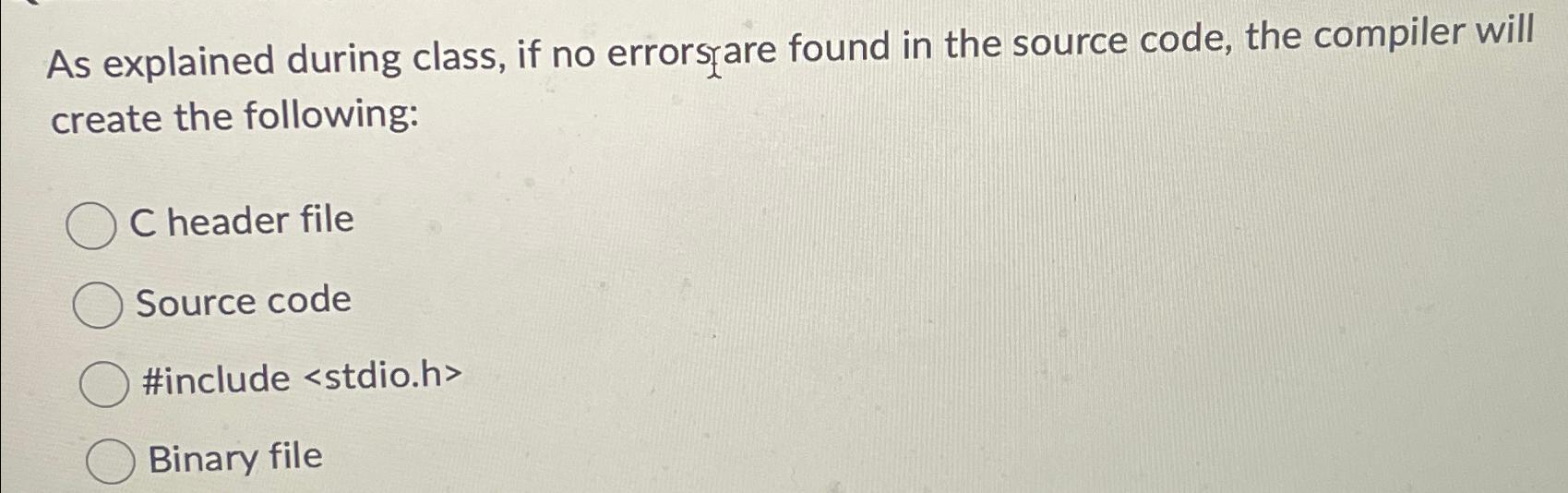 Solved As explained during class, if no errorşare found in | Chegg.com
